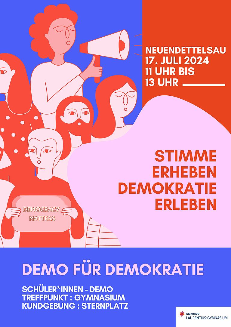 Demo für Demokratie am 17. Juli 2024 | Laurentius-Realschule